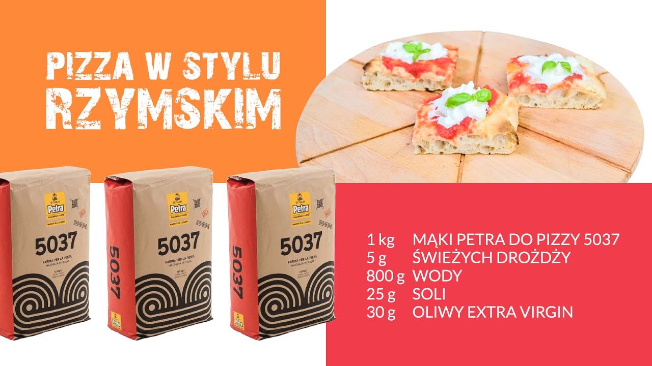 Pizza rzymska na bazie mąki marki Petra - Bidfood Farutex - YouTube
