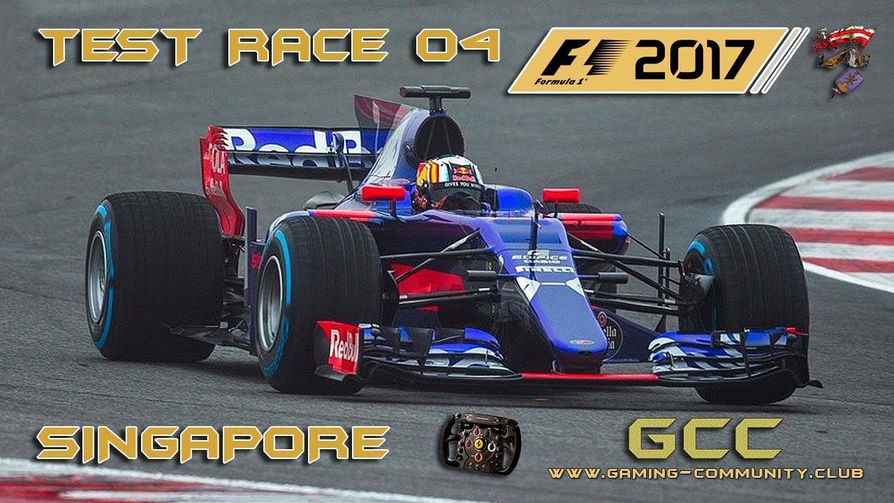 Codemasters F1™ 2017 🏁 GCC Test Race 04 😎 Singapore Grand Prix 🌍 Marina ...