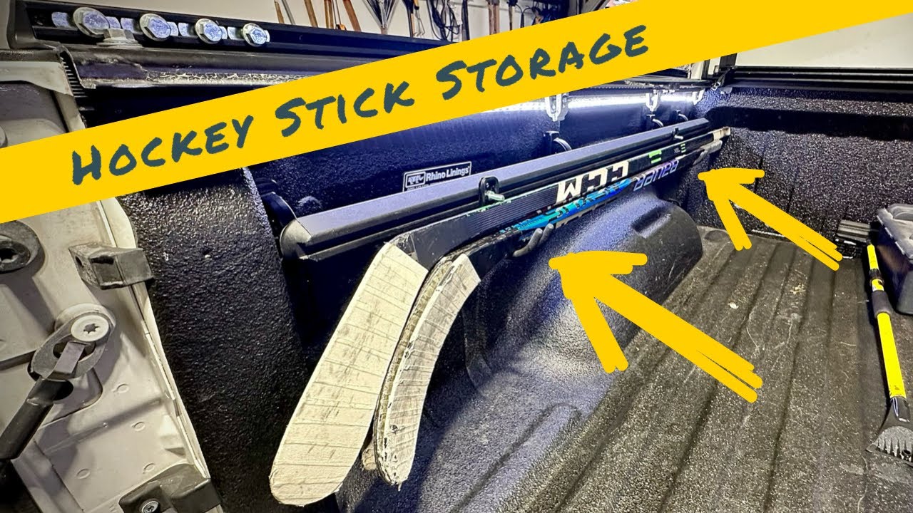 Truck Bed Cargo Hack (Hockey/LAX Stick Storage!) - Ram Rebel - YouTube