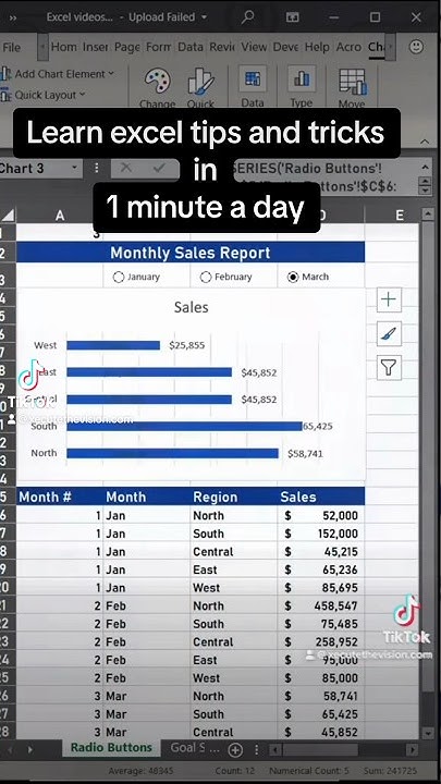 Learn Excel tips and tricks in 1 minute a day #excel - YouTube