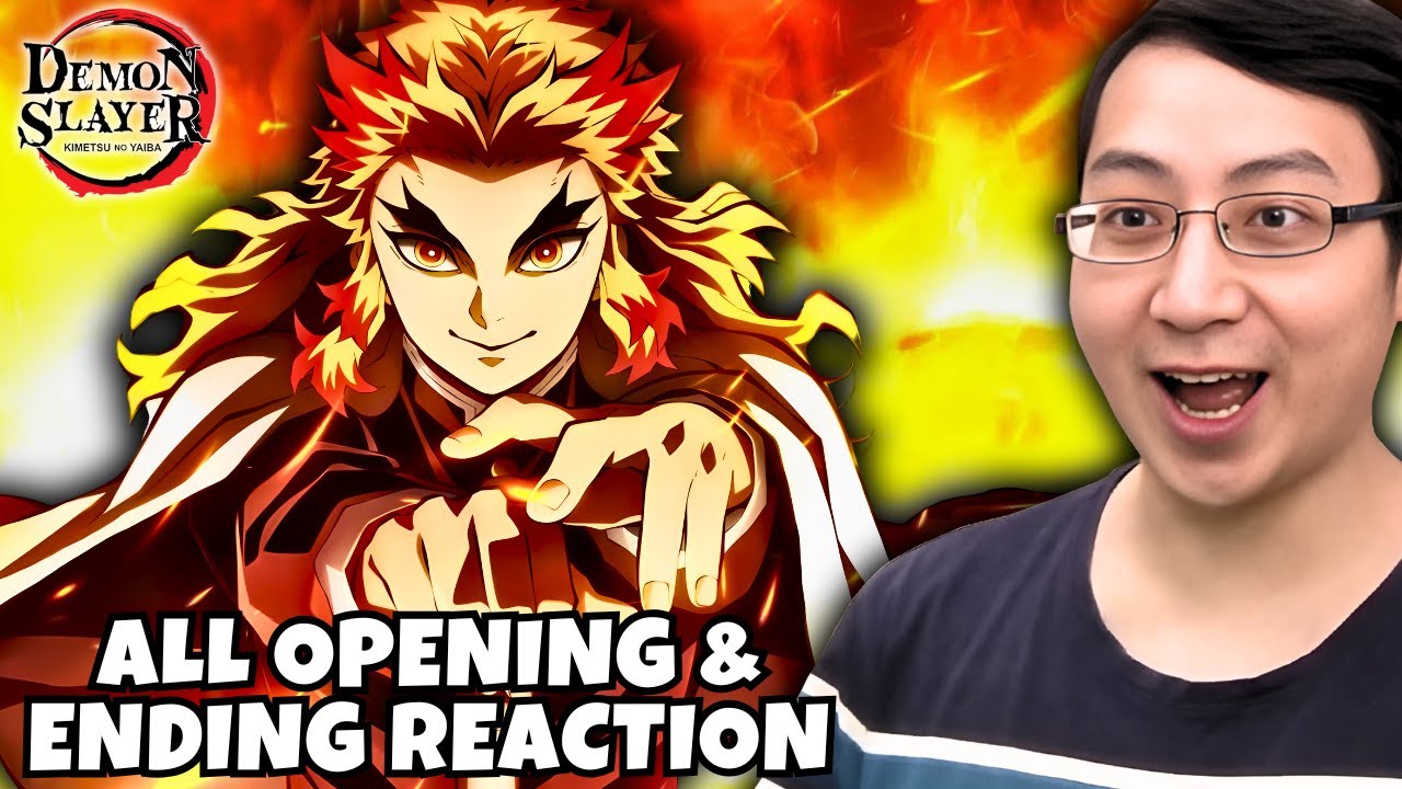 First Time Reaction to Demon Slayer All Anime Openings & Ending (1-5 ...