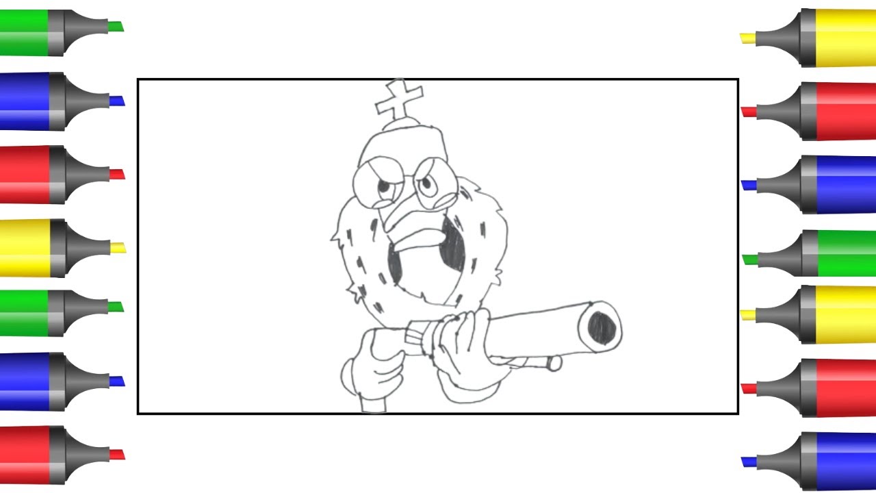 Draw and Coloring The Amazing Digital Circus Kinger with a Shotgun ...