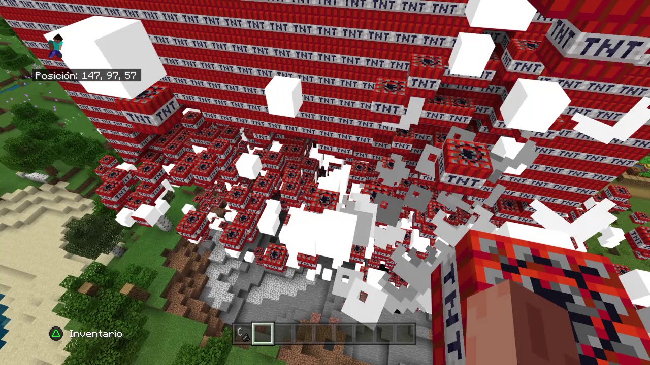 Minecraft explote 90 tnt - YouTube
