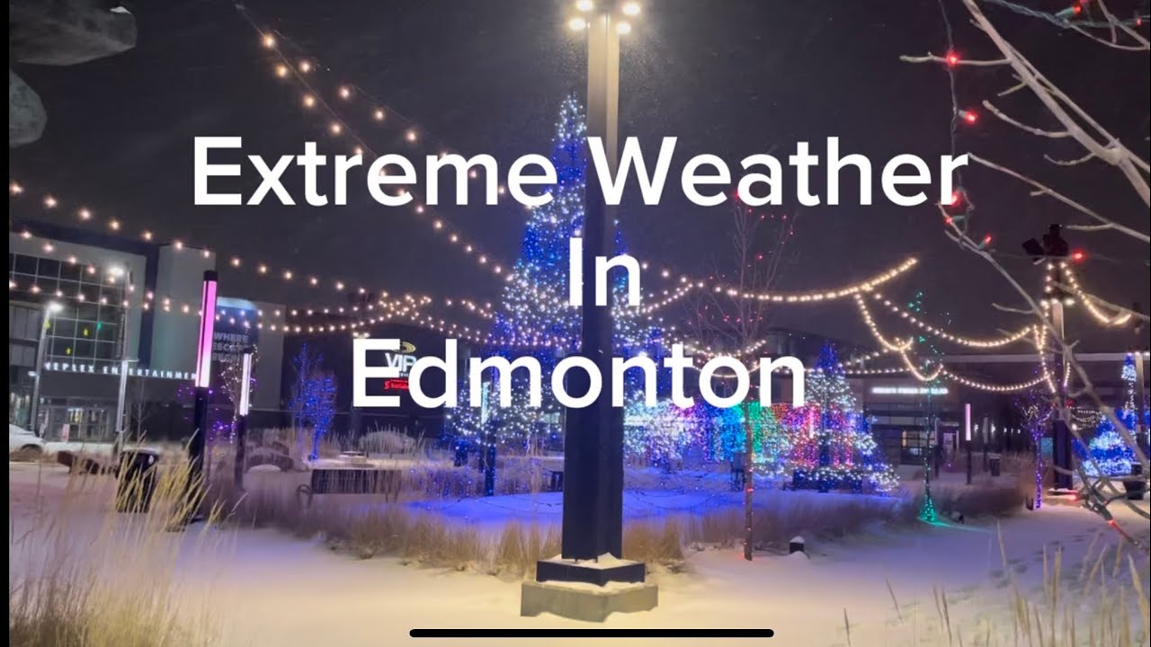 Edmonton cold weather ! edmonton -40 temperature ! Canada Weather - YouTube