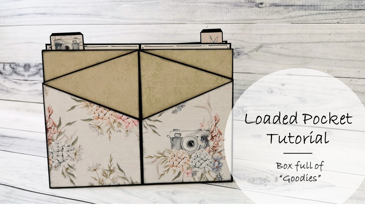 Loaded pocket "Goodie" Tutorial - Box full of goodies project - YouTube