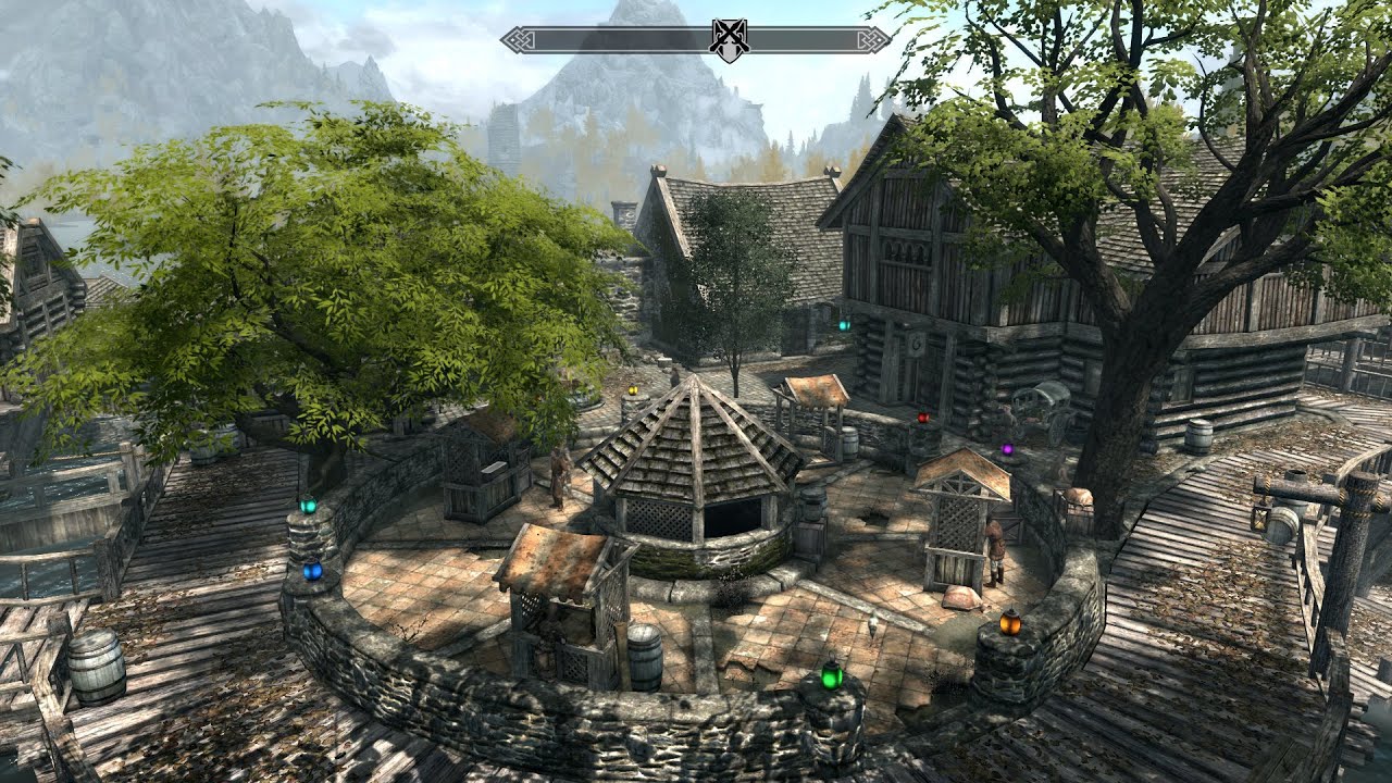 SKYRİM SE Riften trees mod - YouTube