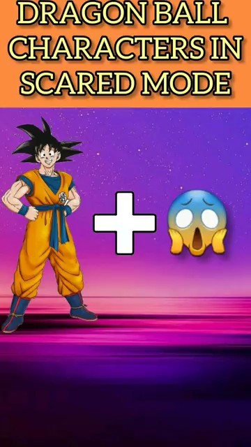 Dragon Ball character in scared mode 😱😱 #shorts #dragonball #animation ...