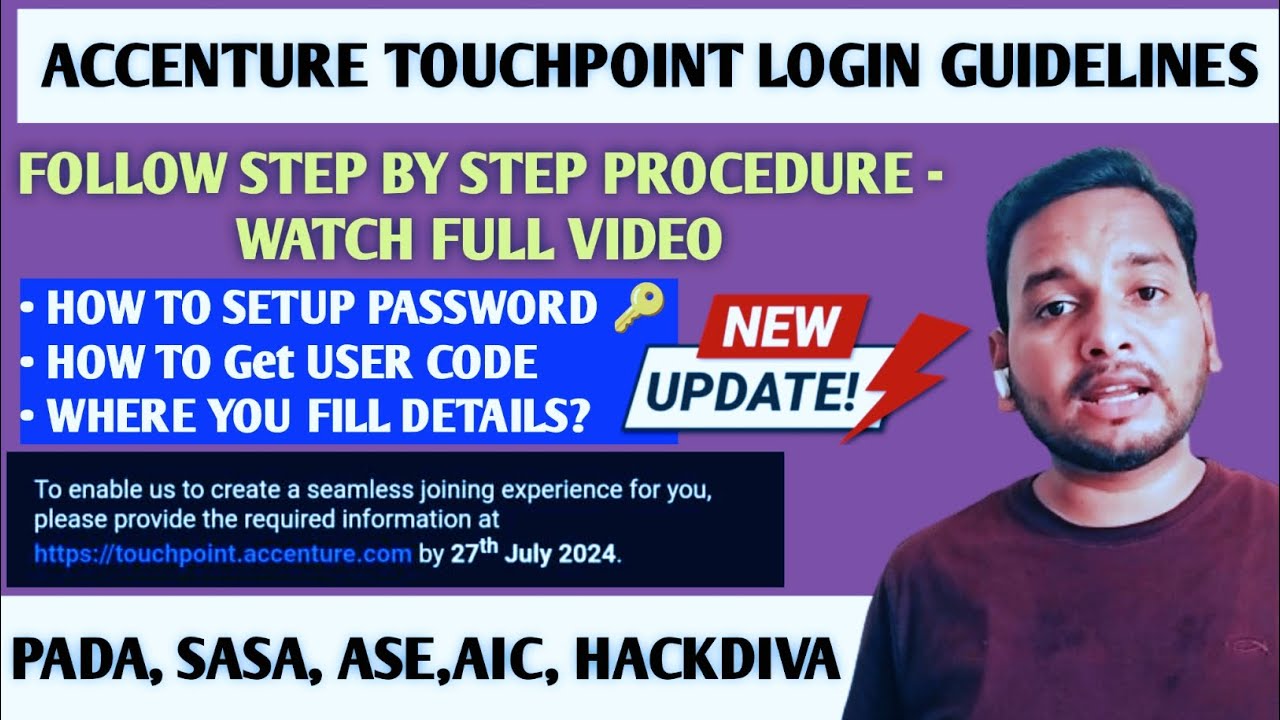 ACCENTURE TOUCHPOINT DETAIL PROCESS | COUNTDOWN MAIL | SIGN IN PROBLEM ...