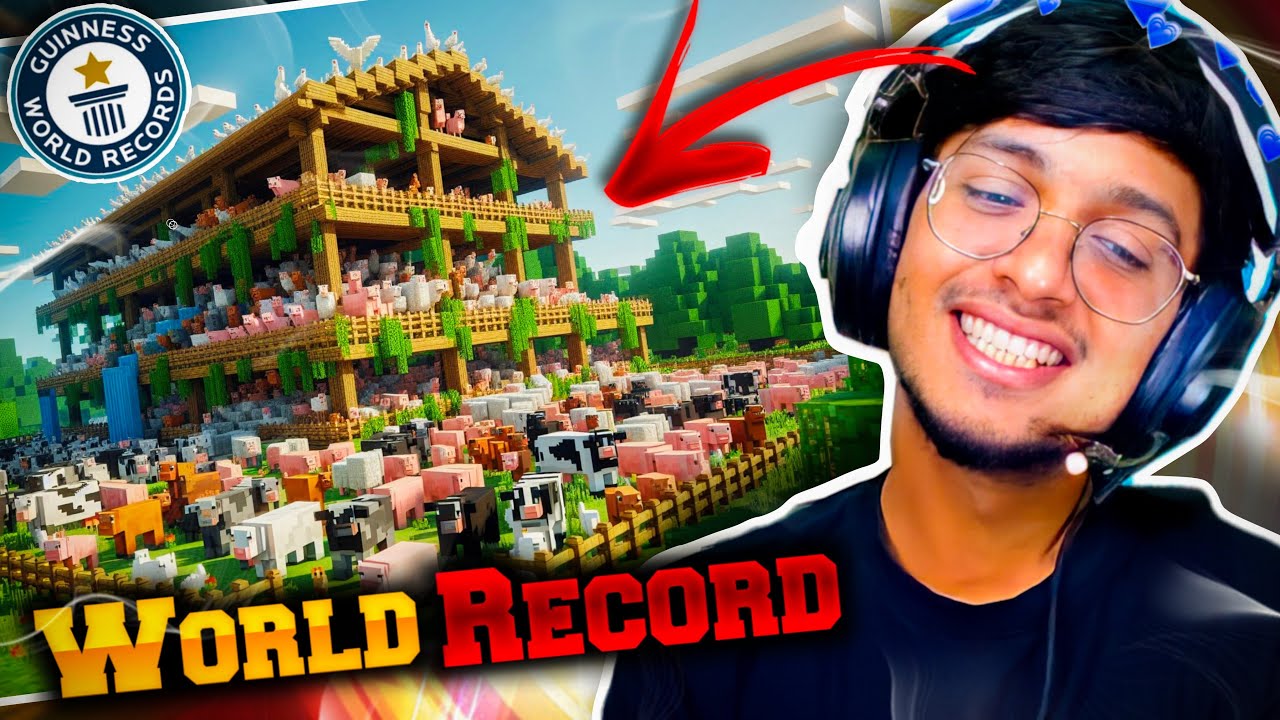 I Made Biggest Farm House In The Minecraft 😮 || World Record ...
