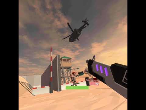 Playing Rec Room and telling example how to play in one of the games ...