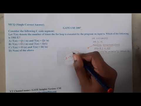 GATE CSE 2007 Q ||Algorithms || GATE Insights Version: CSE - YouTube