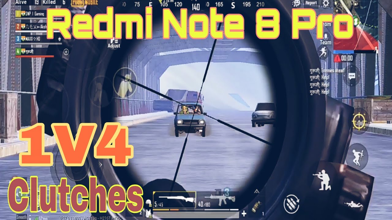 🔥1v4🔥 Redmi note 8 pro clutch | SNP I Gaming | PUBG MOBILE - YouTube