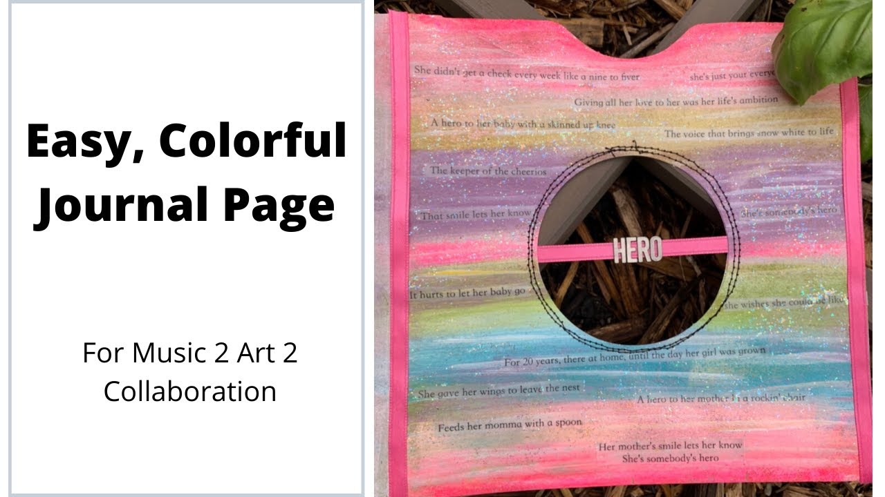 Easy, Colorful Journal Page - YouTube