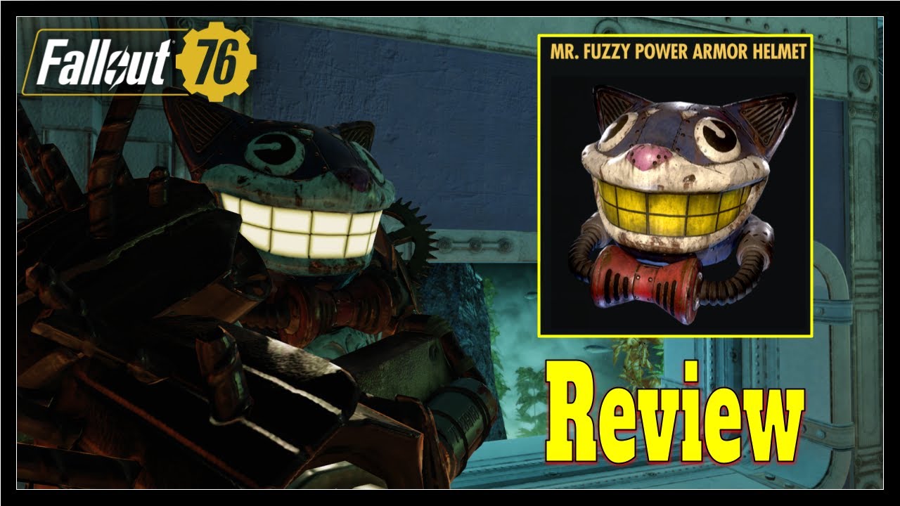 Fallout 76 Mr. Fuzzy Power Armor Helmet Review - YouTube