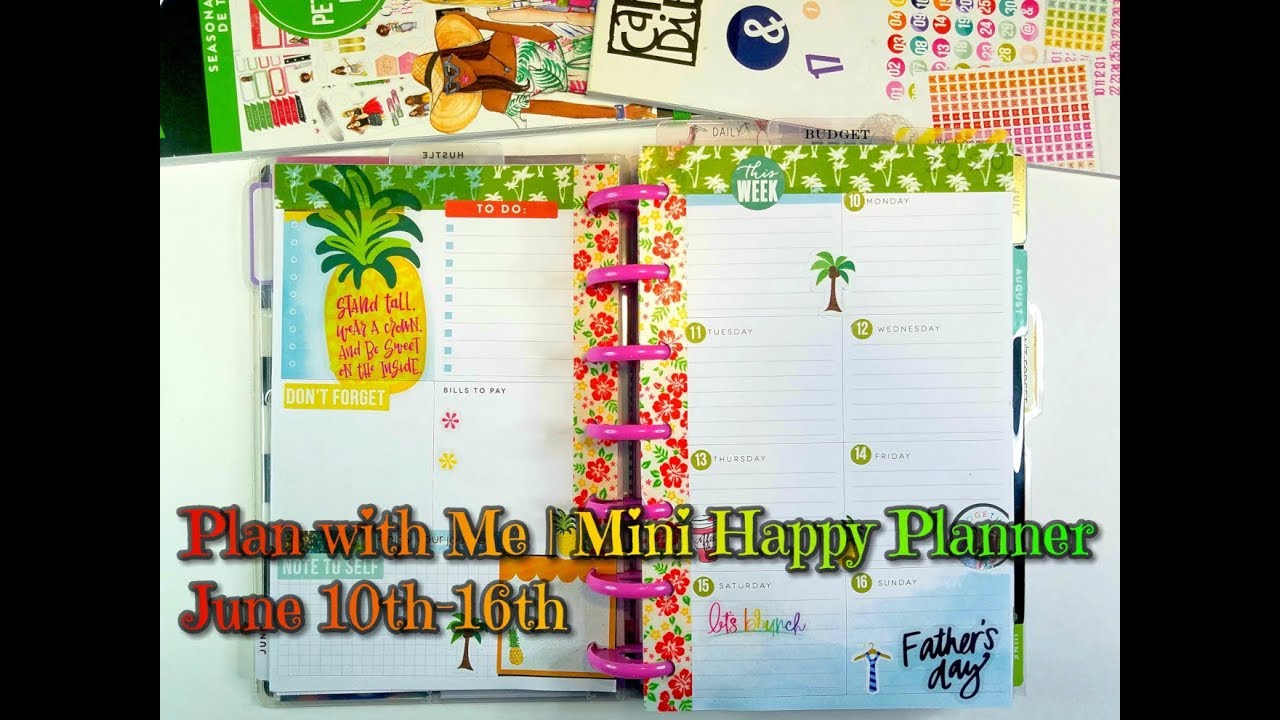 Plan With Me | Mini Happy Planner | Dashboard Layout | QTPie Plans ...