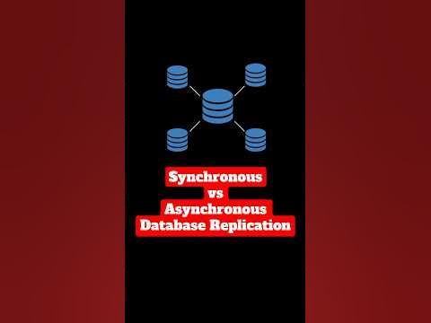 Synchronous vs Asynchronous Database Replication #databasesystems - YouTube