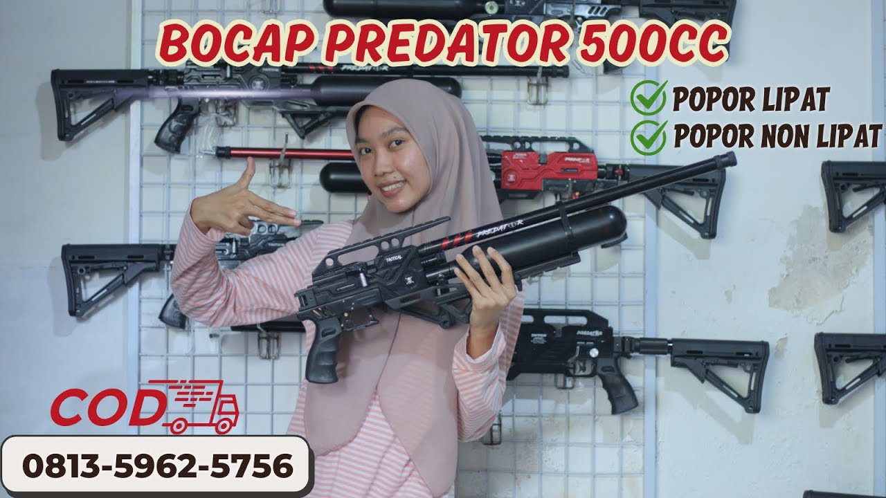 Senapan PCP Bocap Predator 500cc Terbaru 2024 - YouTube