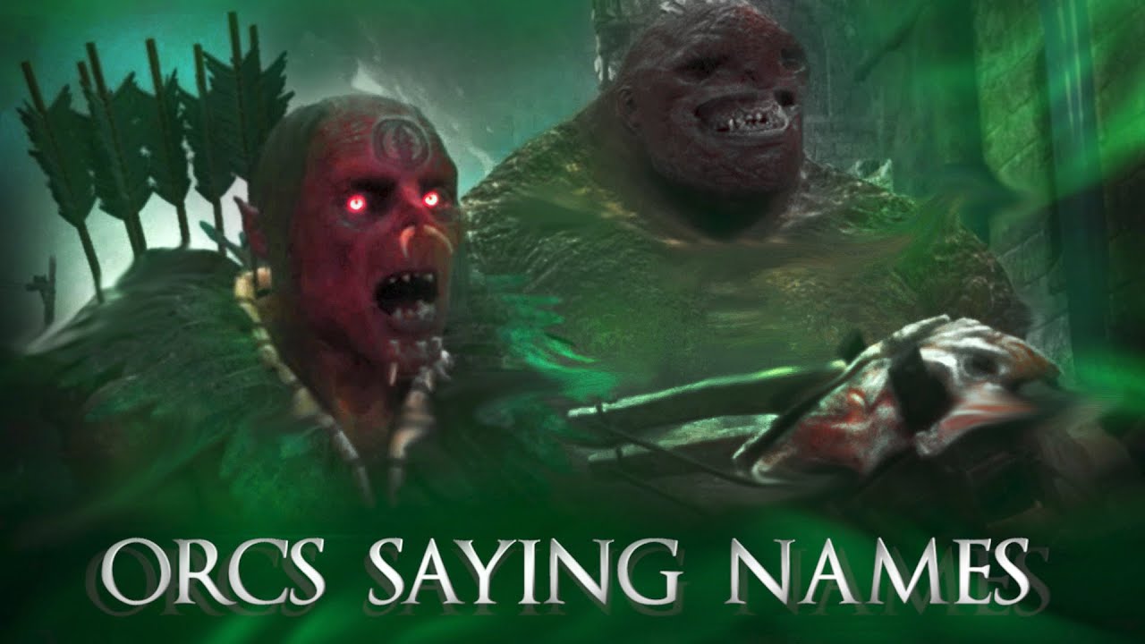 Orcs saying each other names - Shadow of War - YouTube