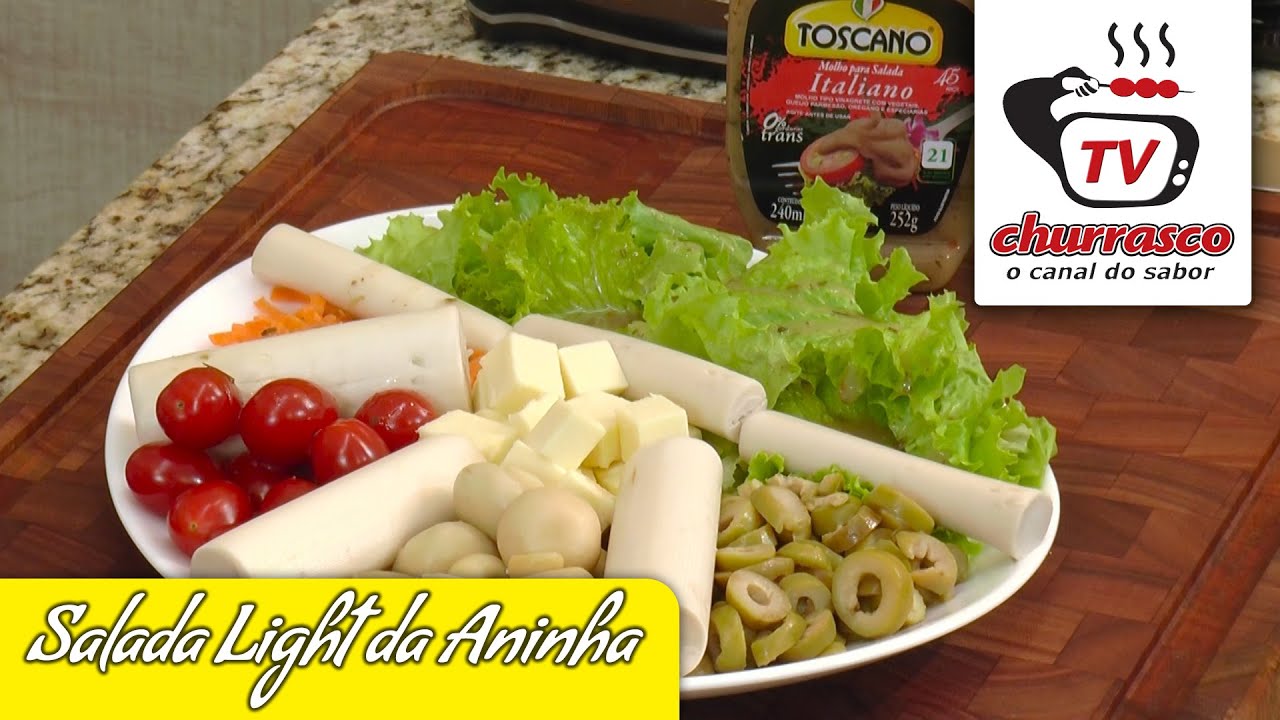 Receita de Salada Light da Aninha - Tv Churrasco - YouTube