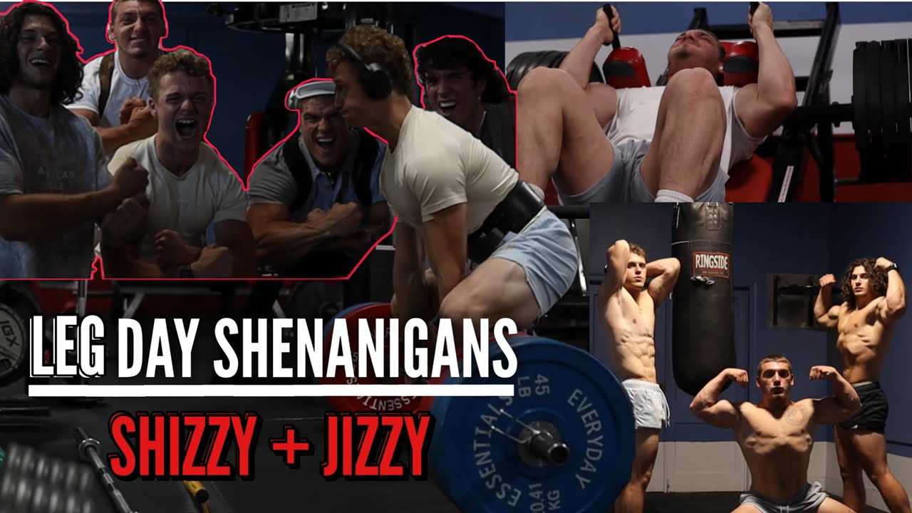 LEG DAY SHENANIGANS | RAN INTO SHIZZY AND JIZZY - YouTube