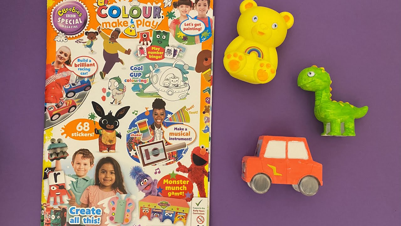 CBEEBIES MAGAZINE (COLOUR, MAKE & PLAY SET) 🤩🎨 🤩 - YouTube