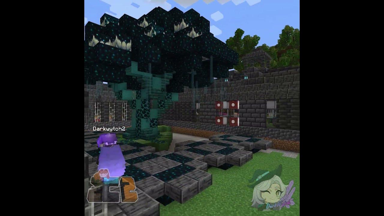 Building Sculk Tree In Minecraft Survival Shorts Youtube