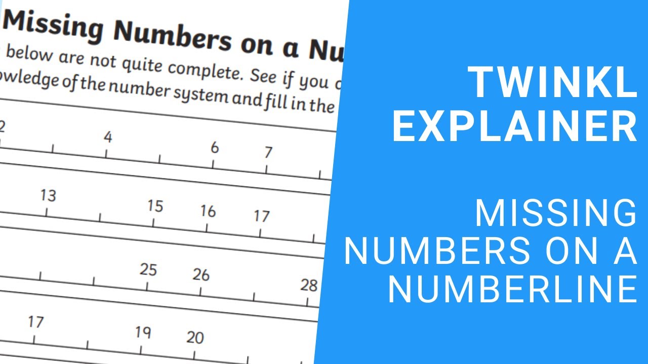 Missing Number Line to 50 - YouTube