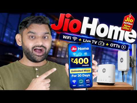 Jio Home Plans Launched! ₹400 Plan with WiFi, Live TV & OTT | Jio Fiber & AirFiber New Plans 2026