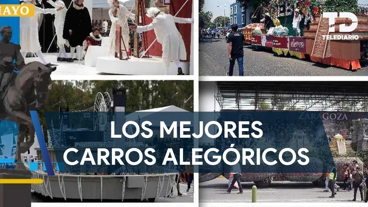 Los mejores carros alegóricos del Desfile del 5 de Mayo en Puebla - YouTube