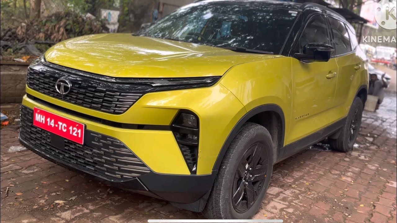New TATA HARRIER FEARLESS+ SUNLIT YELLOW #harrier #harrier2023 - YouTube