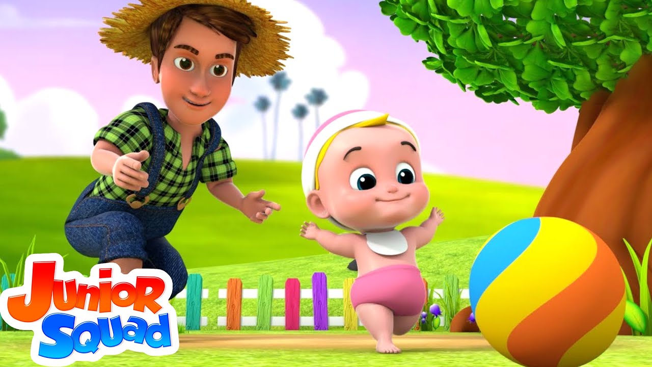 Laughing Baby | Nursery Rhymes | Songs For Kids By Junior Squad - YouTube