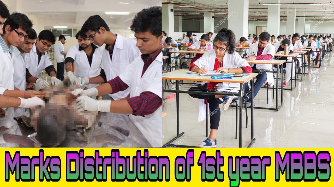 Marks Distribution of 1st year MBBS for University Exam - YouTube