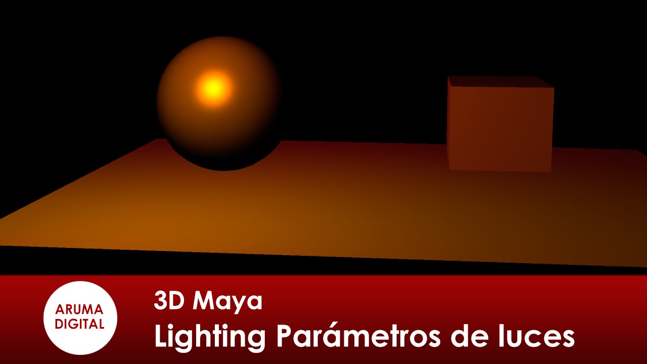 3D Maya 213 Iluminacion Parametros de luces - YouTube