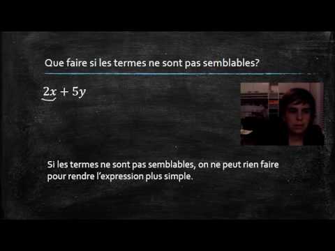 04 Regrouper les termes semblables - YouTube