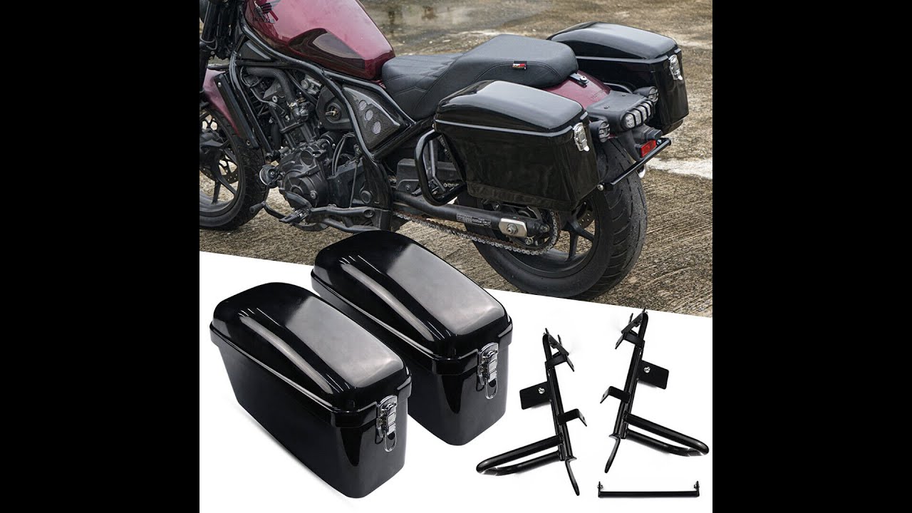 วิธีติดตั้งกระเป๋า Honda Rebel 1100 [How to install Rear Rack Box Bag ...