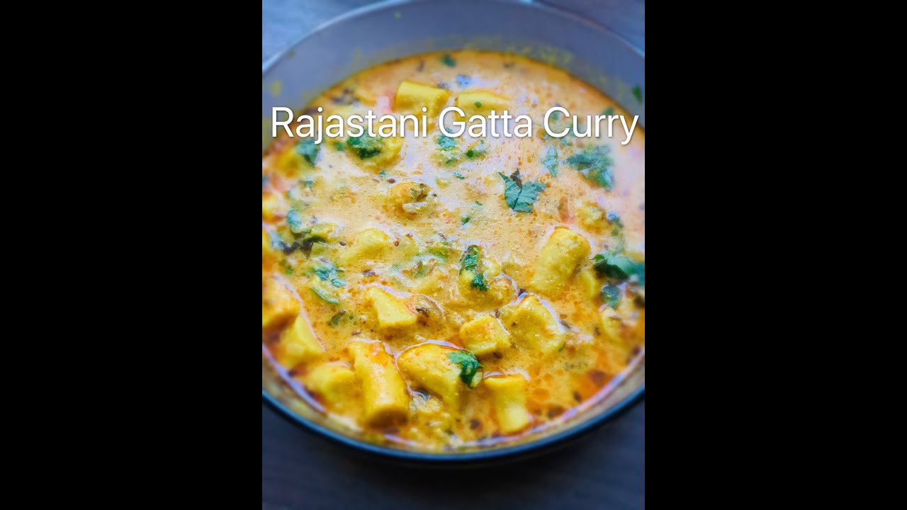 Simple yet tasty Gatta curry/ Gatte ki sabzi - YouTube