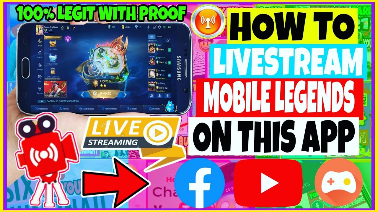 Easy Tutorial On How To LiveStream On Mobile Legends" 2021"On FB And ...