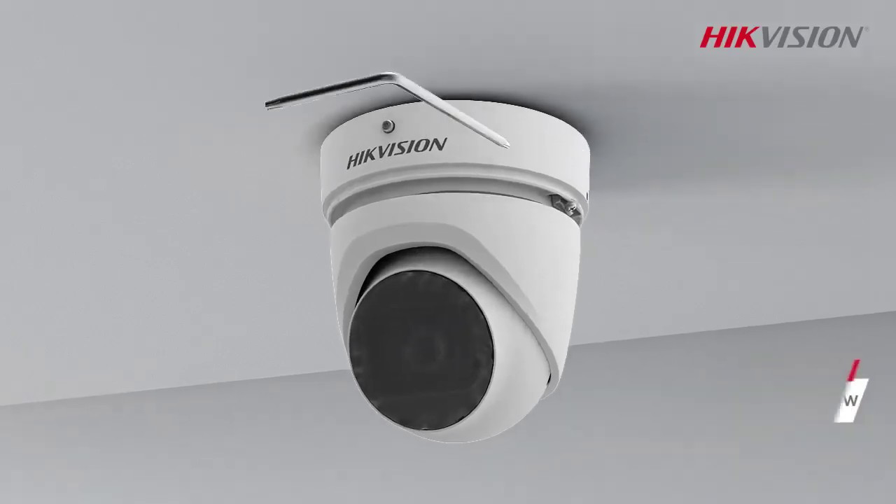 How to Install a Hikvision DS-2CD2H** Varifocal Turret Camera - YouTube