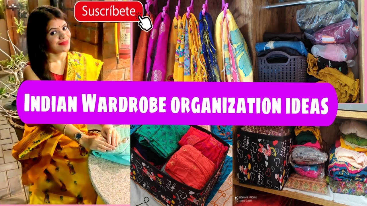 Indian Wardrobe organisation ideas ।। space saving wordrobe ...