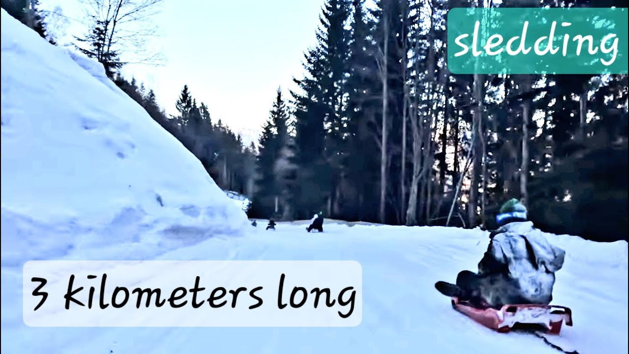 Sledding, 3-kilometre Long Toboggan Run, Semmering, Austria, 4k - YouTube