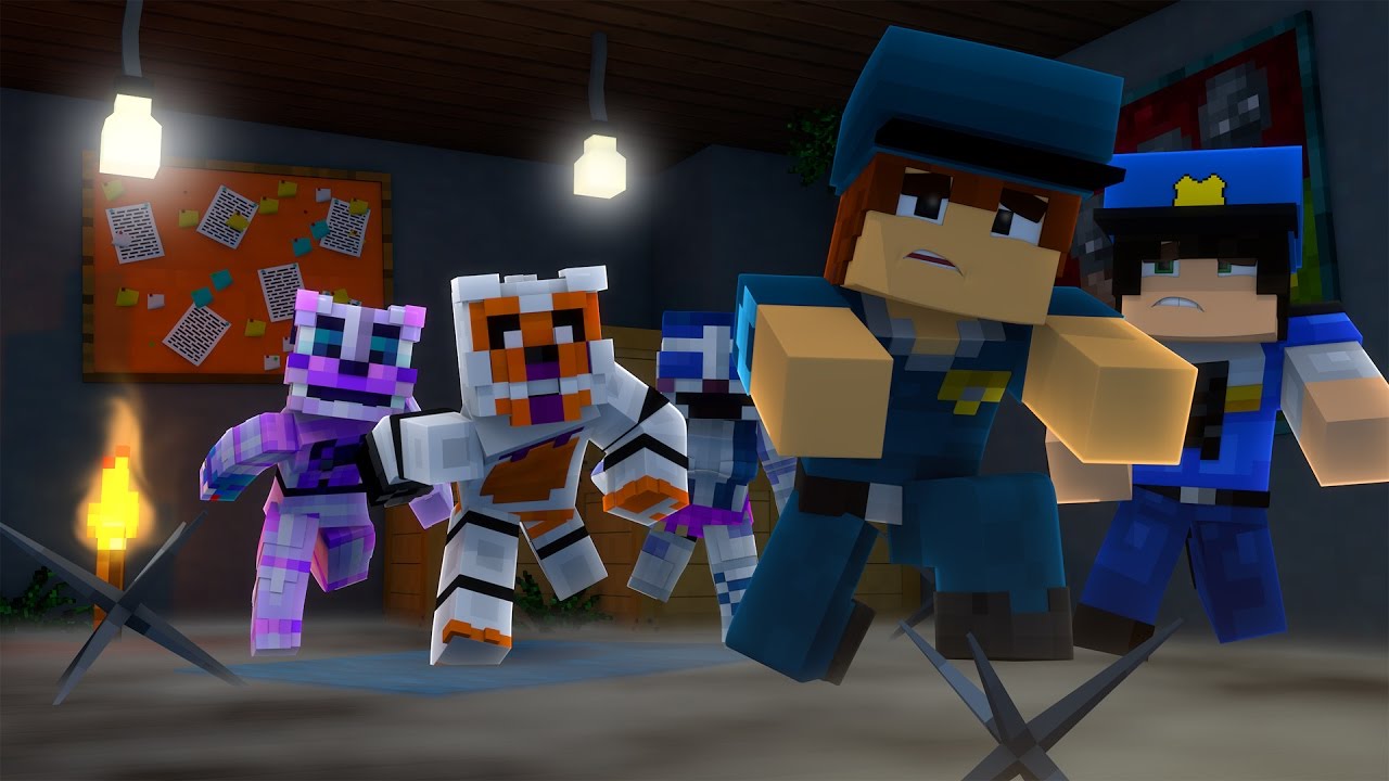 LOLBIT KILLS THE SECURITY GUARD?! - Minecraft FNAF SISTER LOCATION ...