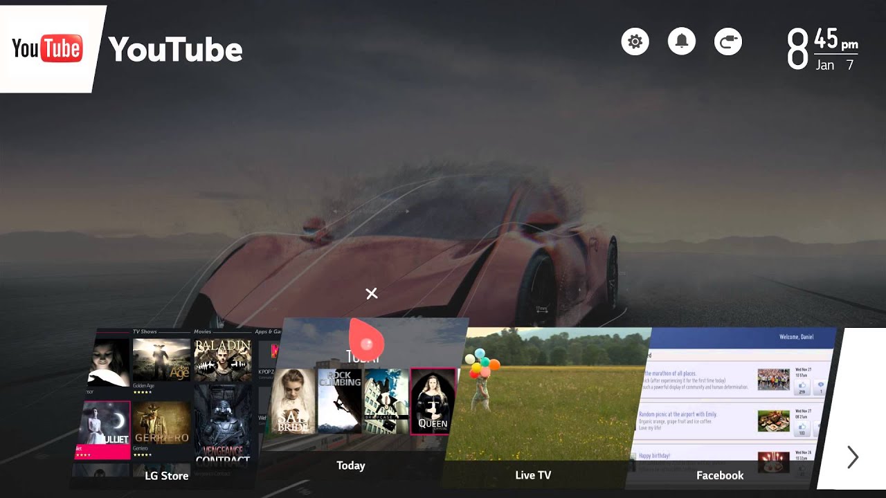 LG Smart TV : webOS Launcher - YouTube