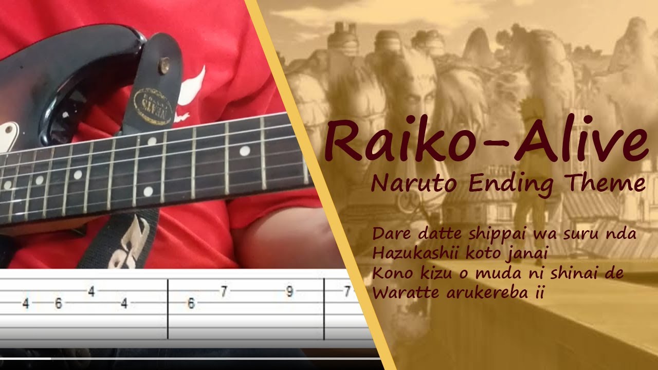 Raiko - Alive - Tab + interlude (naruto ending theme) - YouTube