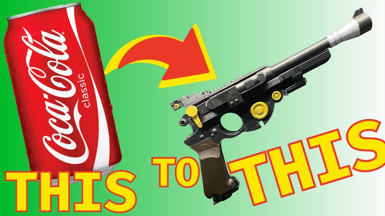 STAR WARS MANDALORIAN HAND BLASTER FROM COKE CANS!!! - YouTube