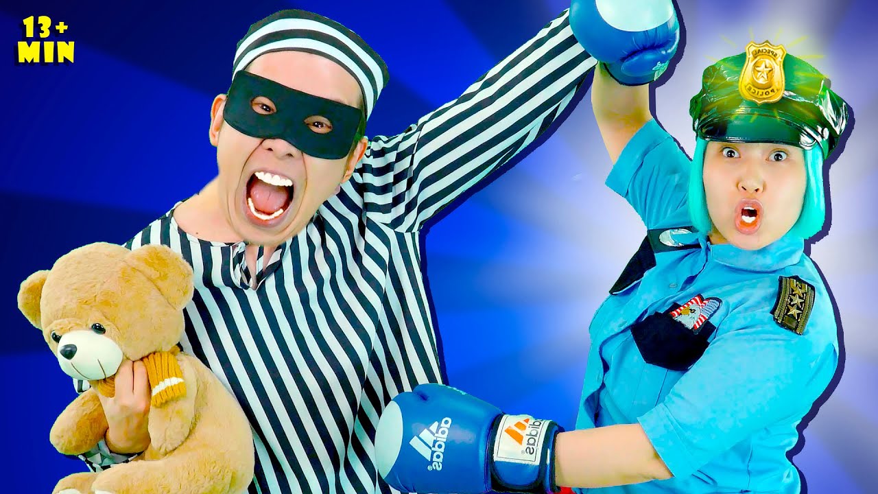 PoliceGirl Caught The Robber 👮‍♂️🚓🚨 + MORE Kids Songs And Nursery ...