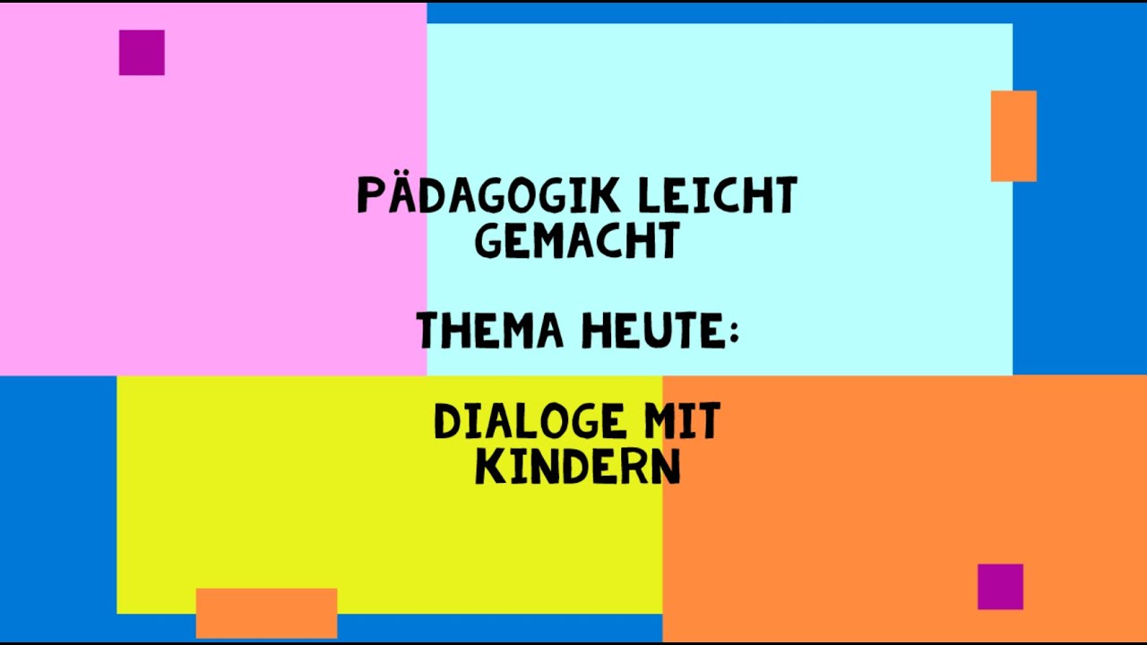 Dialog mit Kindern - YouTube