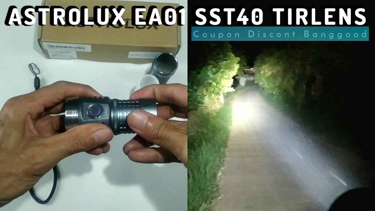 Senter Led Super Terang Astrolux ea01 sst40 2300 lumens tirlens - YouTube