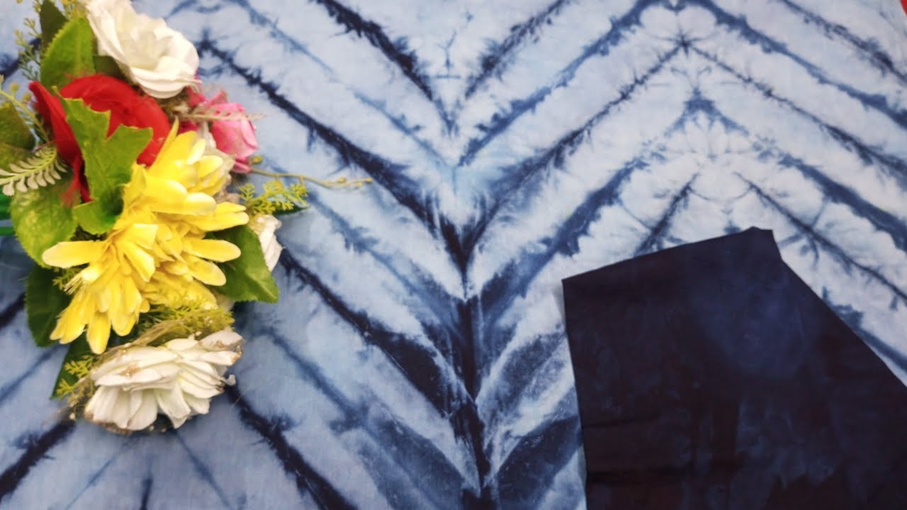 Tie Dye Zigzag Pattern/Batik Dye Techniques/টাই ডাই করার নিয়ম/বাটিক ...