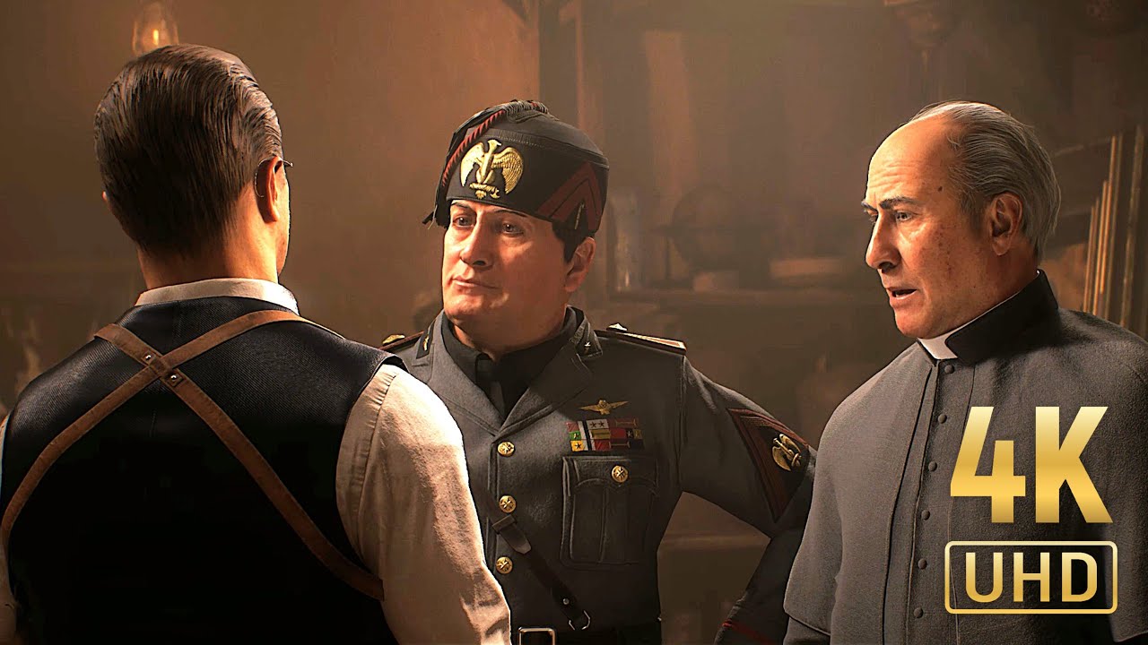 Benito Mussolini Scene - Indiana Jones And The Great Circle [4K] - YouTube