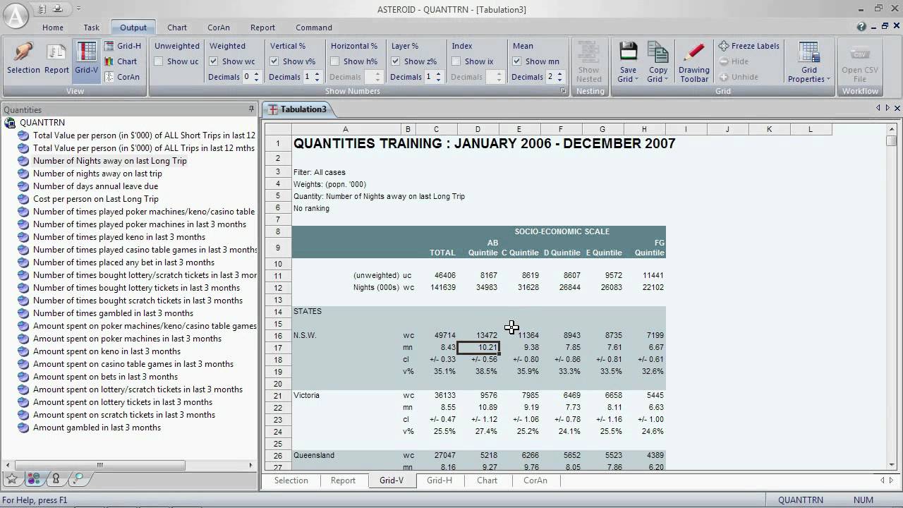 ASTEROID - Training - Part 22 - Creating a Table Using Quantities - YouTube